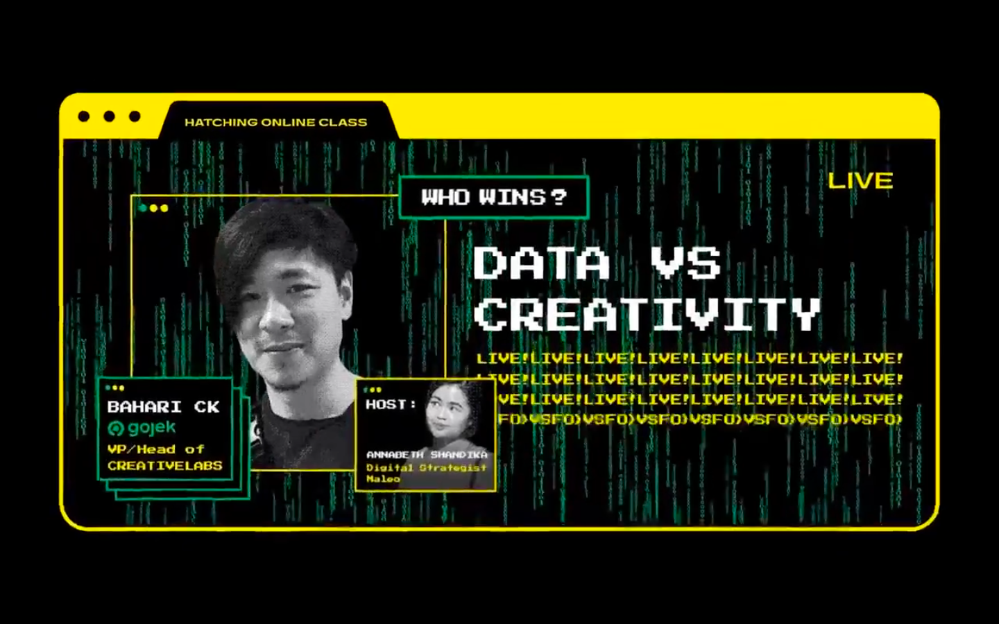 Online Class #6 Data vs Creativity: Who wins? - Hatching Academy